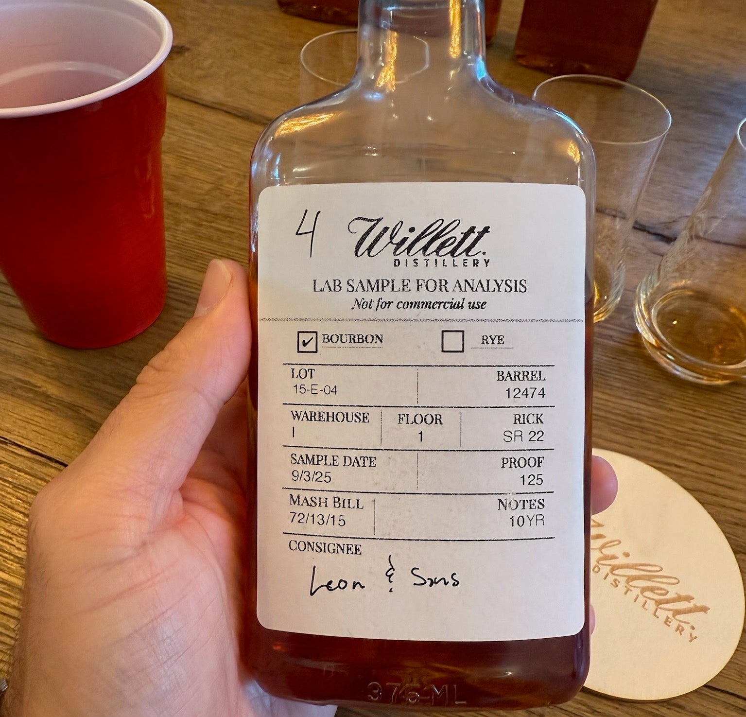 Our Willett Barrel: How we picked it – Leon & Son Wine and Spirits