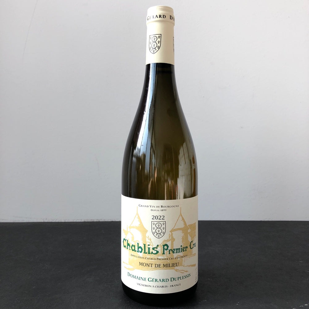 2022 Domaine Gerard Duplessis Mont de Milieu Chablis Premier Cru, Fran ...