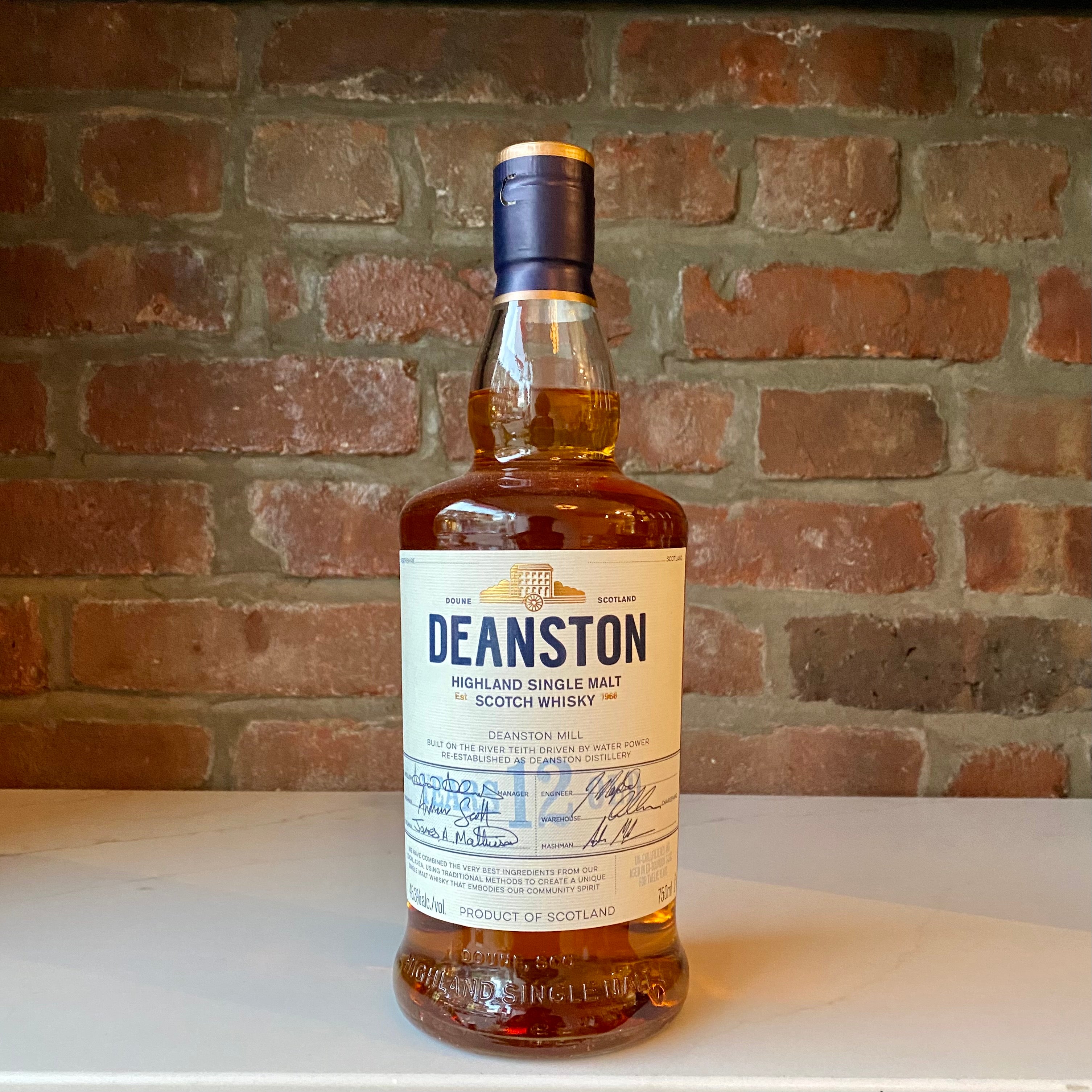 Deanston 12 Year Old Single Malt Scotch Whisky Highlands, Scotland ...